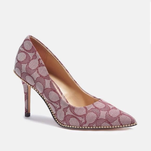 Coach | Shoes | Coachwaverly Bead Chain Logo Pump | Poshmark